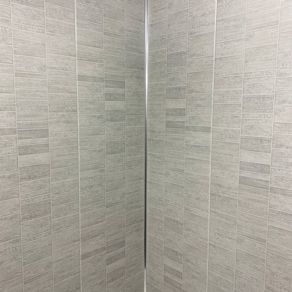 Multi Tile Grey (400mm Small Tiles) | PVC Bathroom Cladding