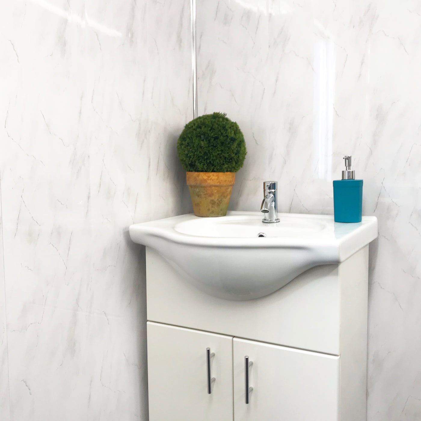 White Marble (5mm) | PVC Shower Cladding Panels