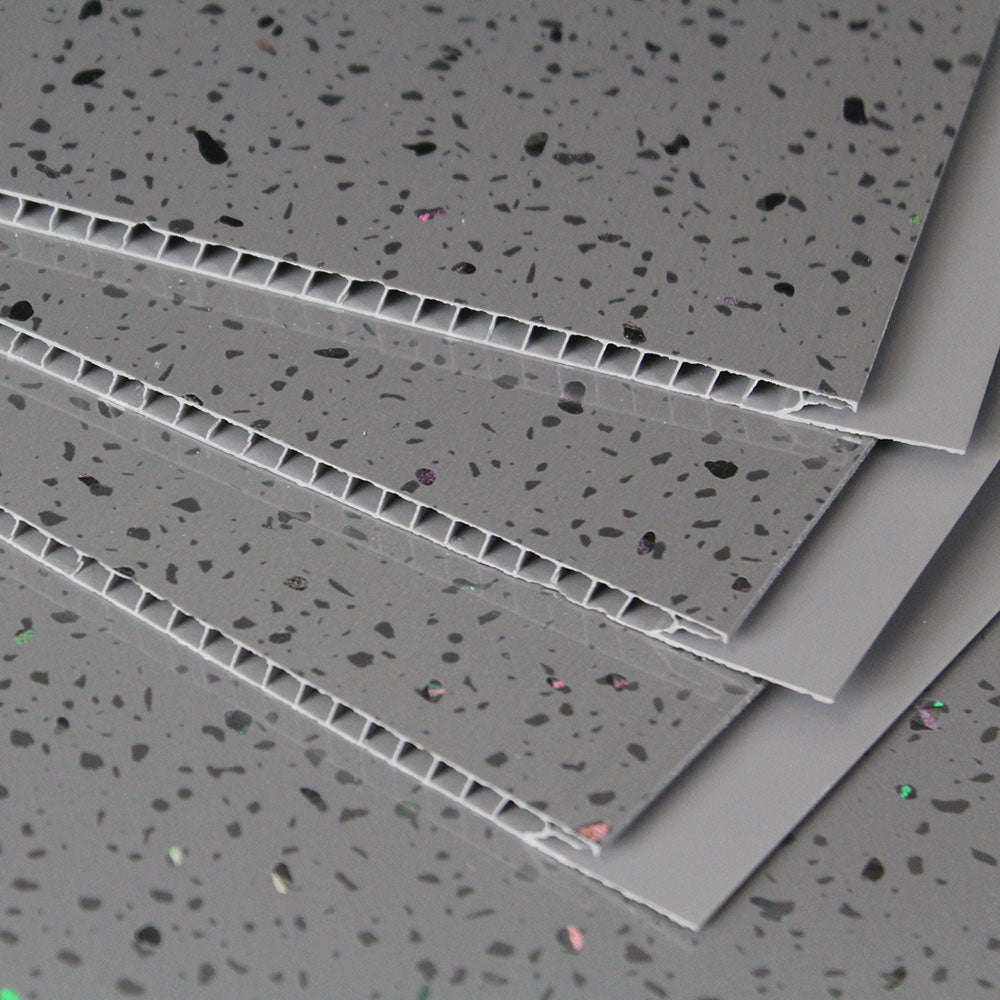 Grey Sparkle (5mm) | PVC Cladding For Bathrooms | Tongue & Groove