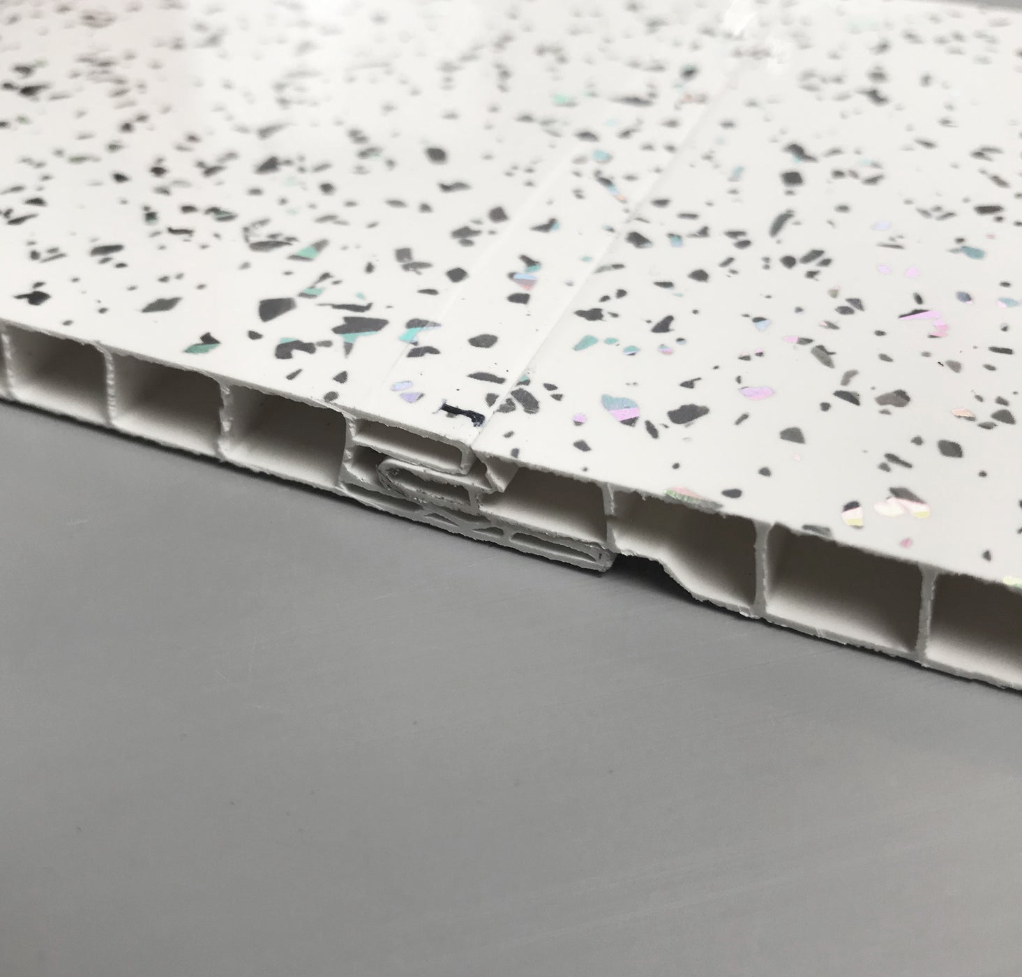 PVC Cladding White Sparkle 8mm