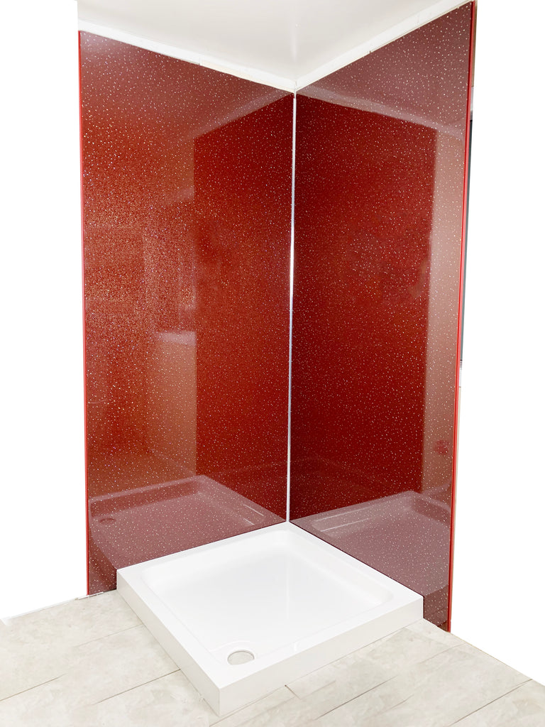 Red Sparkle (10mm) | PVC Bathroom Cladding Panels
