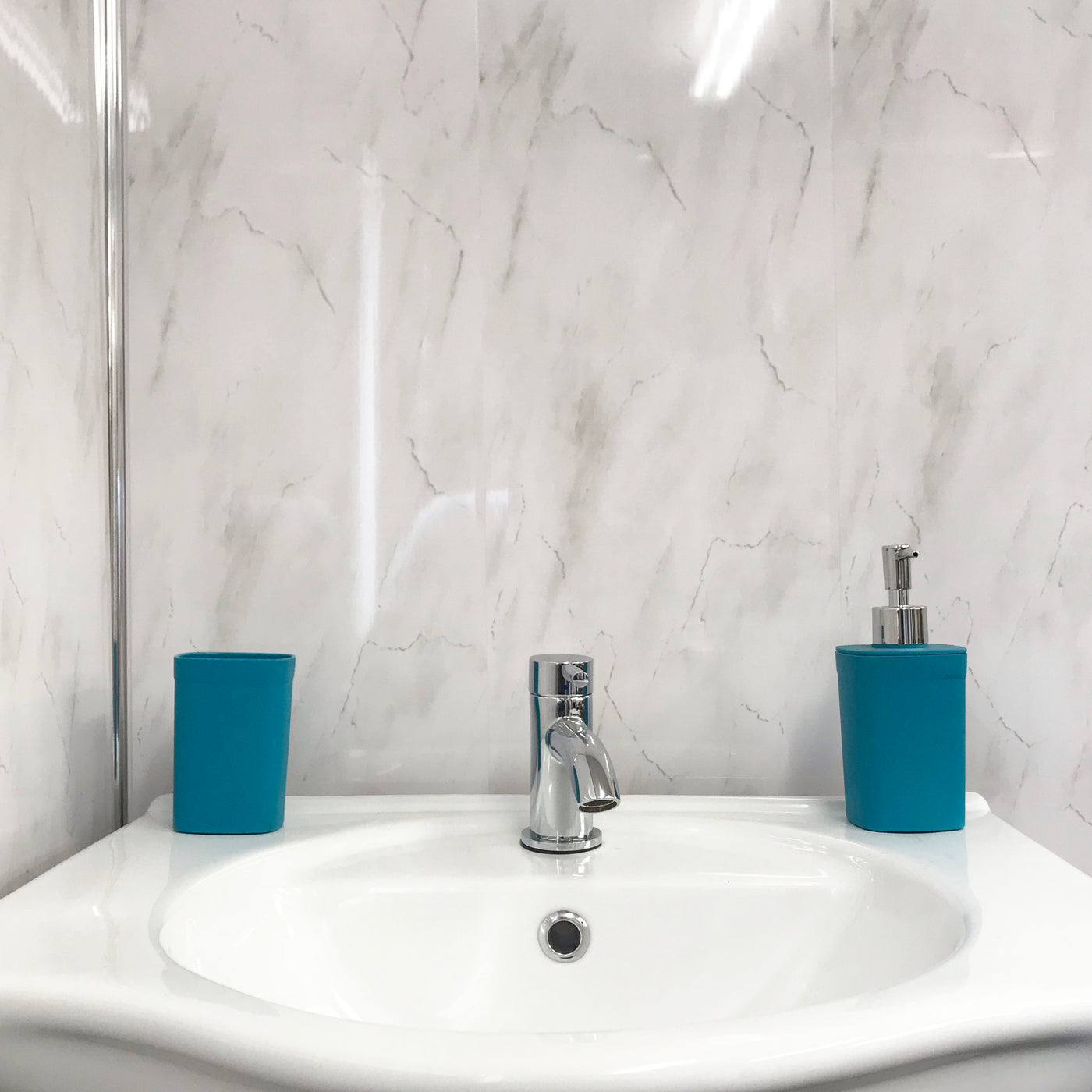 White Marble (5mm) | PVC Shower Cladding Panels