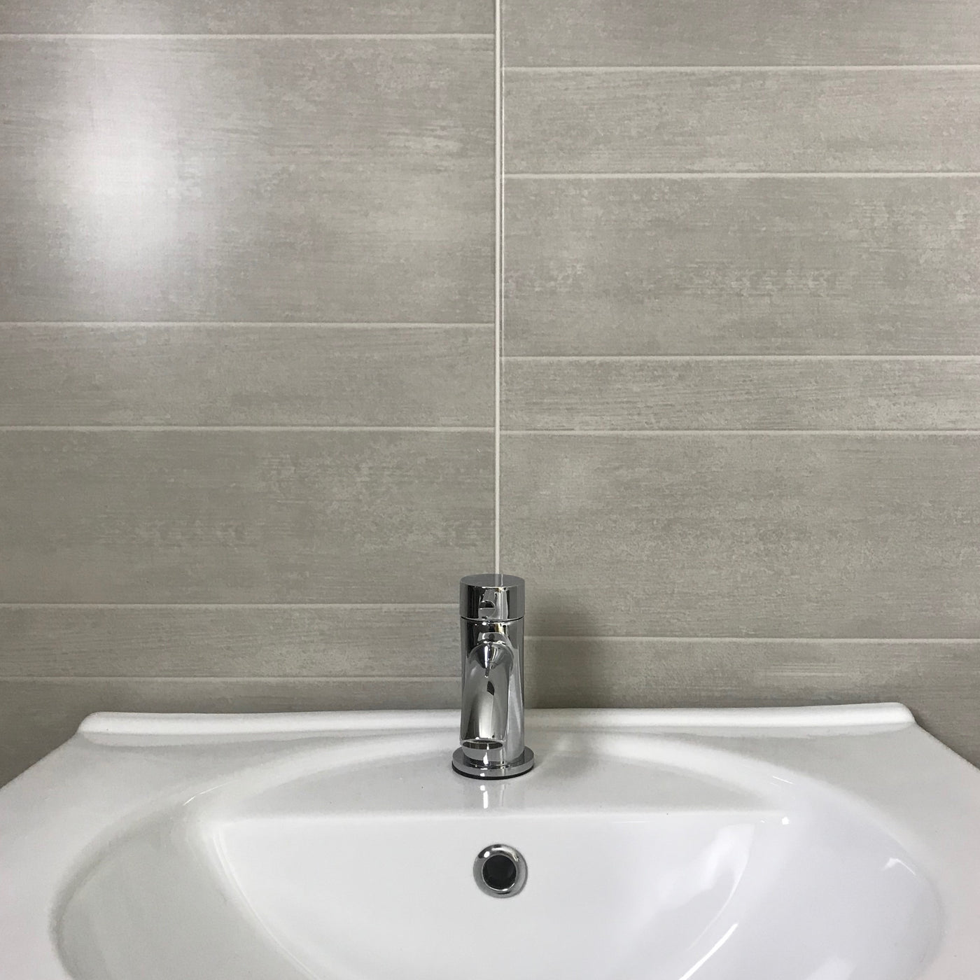 Multi Tile Grey 400mm (Large Tiles) | PVC Bathroom Cladding